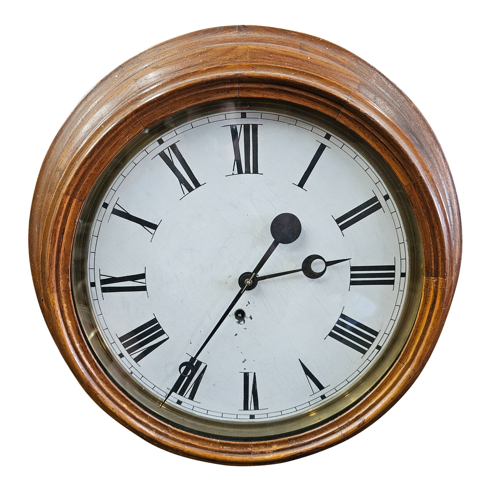 Antique Victorian E Ingraham Port Hole Round Wall Clock | Chairish