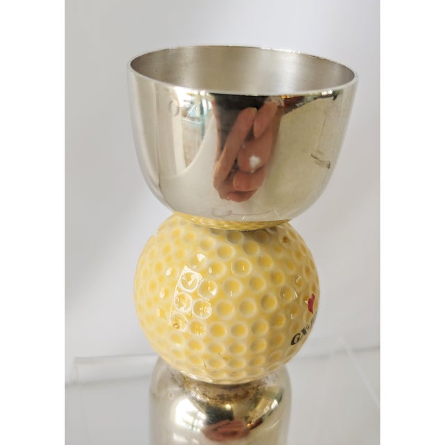1950s P H Vogel & Co Silver Plated Golf Double Jigger | Chairish