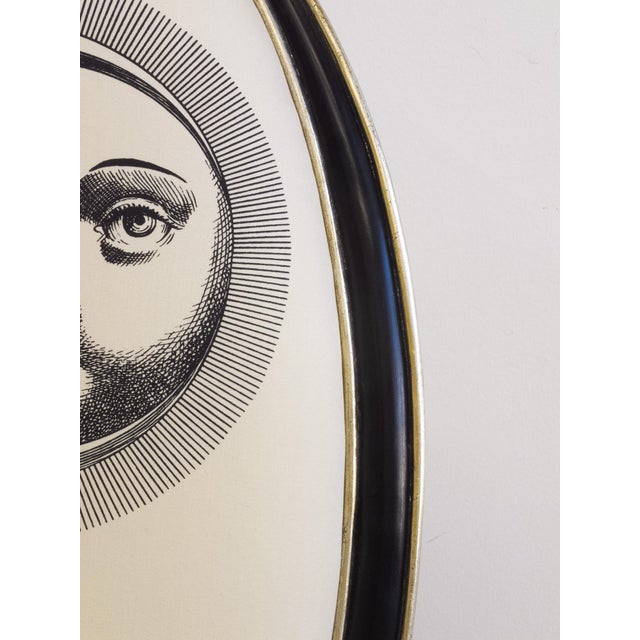 Two Face Chairs of the Fornasetti Style | Chairish