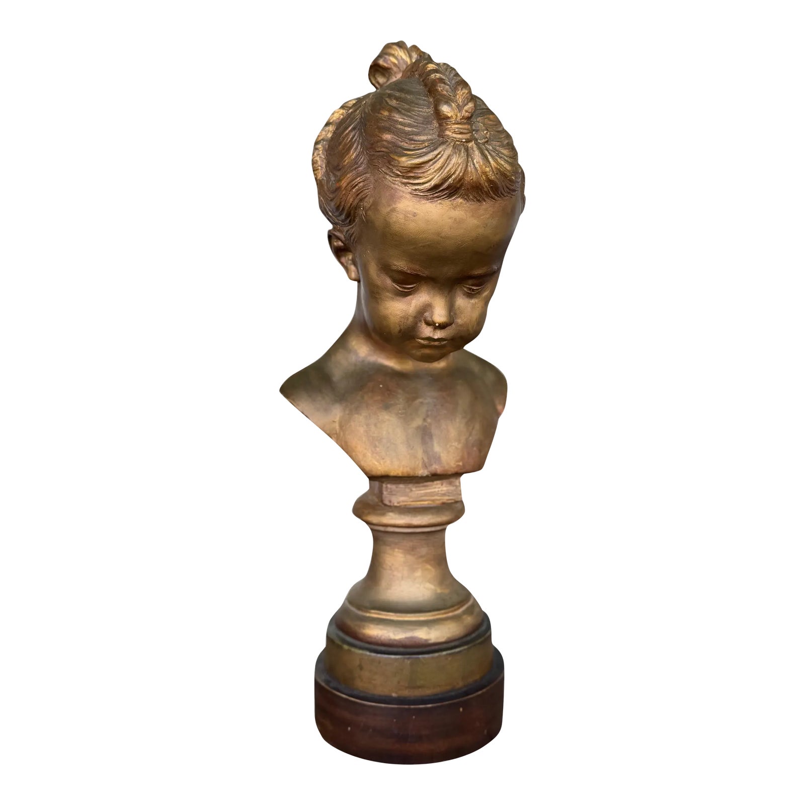 Antique Style French Girl Bust Reproduction After French Jacques ...