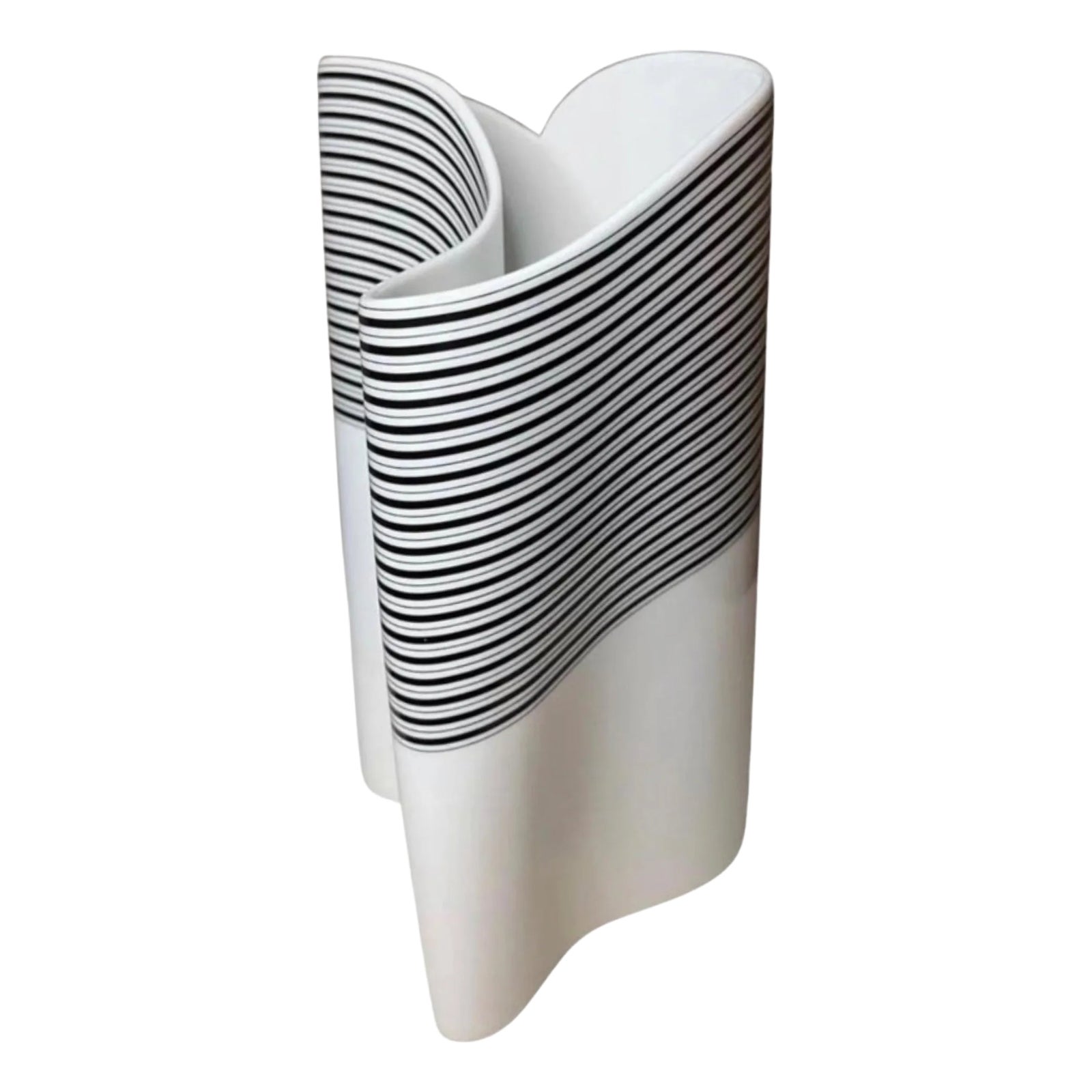 1960s Barbara Brenner Rosenthal Studio Linie Op Art Wave Vase, Germany ...