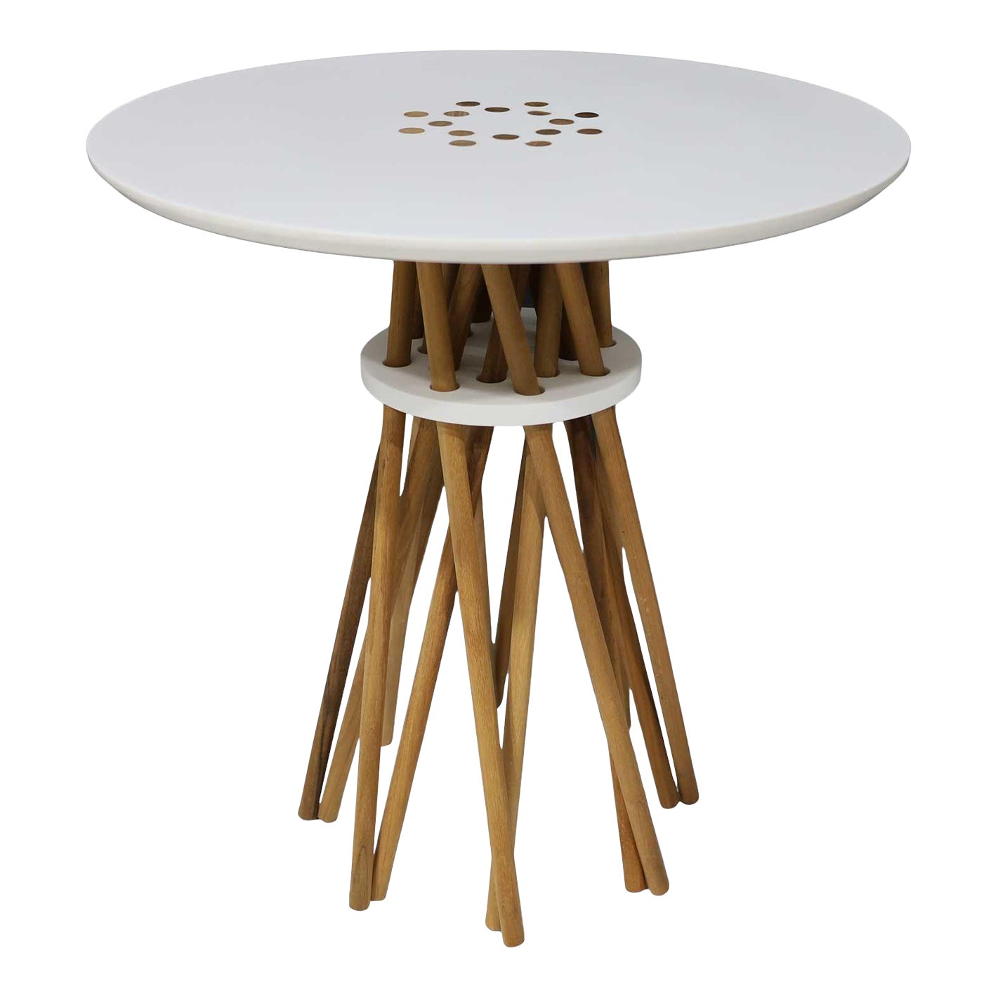 Mid Century Side Table in Style of Larry Laske | Chairish