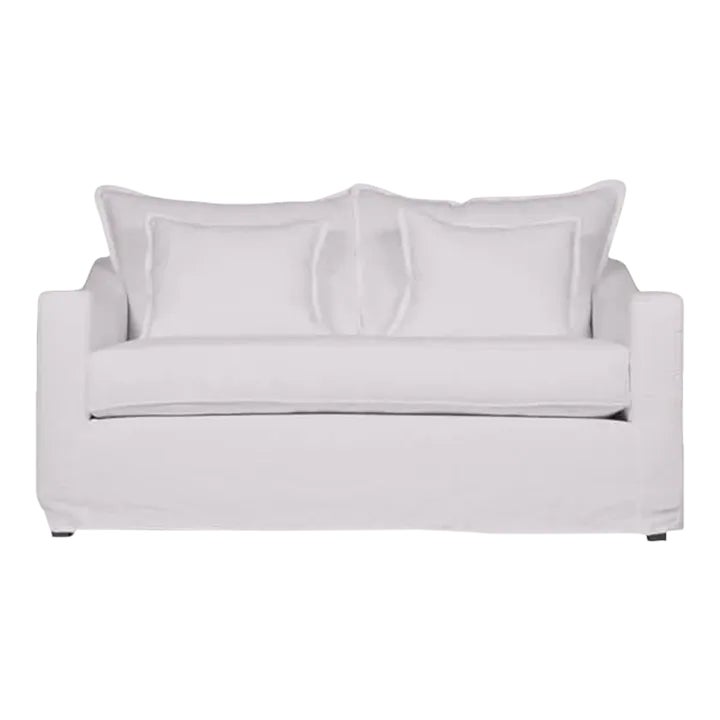 Moss Home Darcy Loveseat 64"W, Luca Snow | Chairish