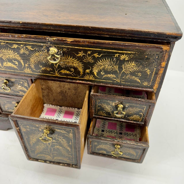 19th Century French European Jewelry Box With Secret Compartment Brass ...