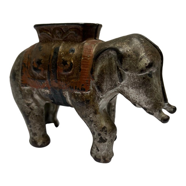 Antique Cast Iron Elephant | Chairish