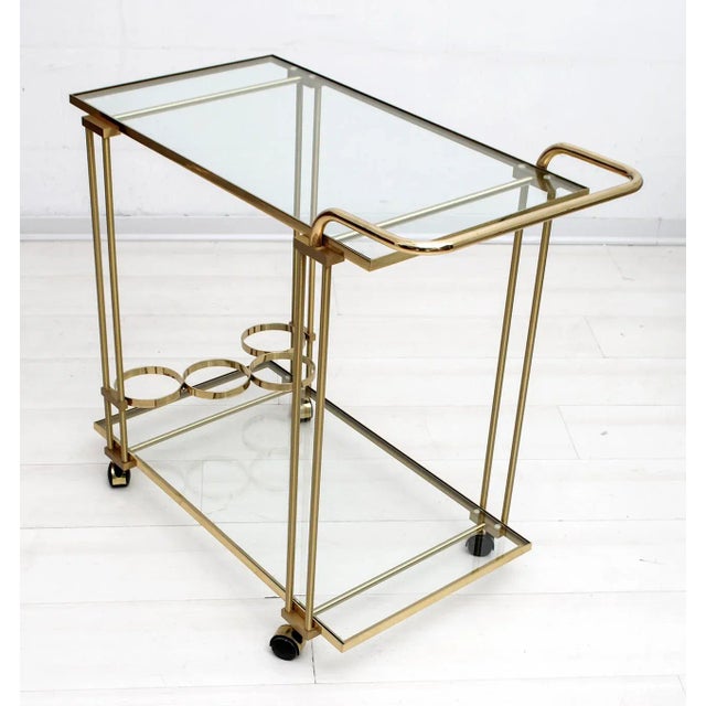 Mid-Century Modern Italian Brass Trolley, 1970s | Chairish