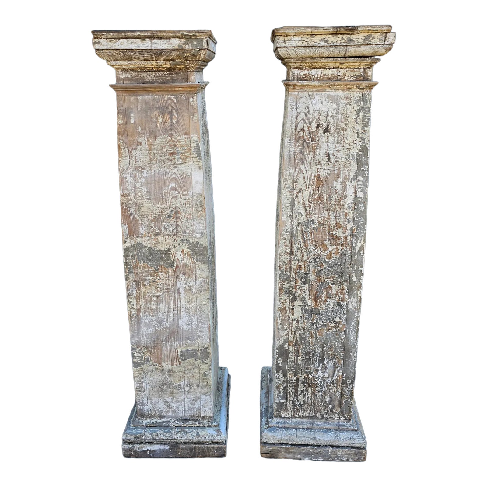 Pair of Antique Interior Architectural Columns | Chairish