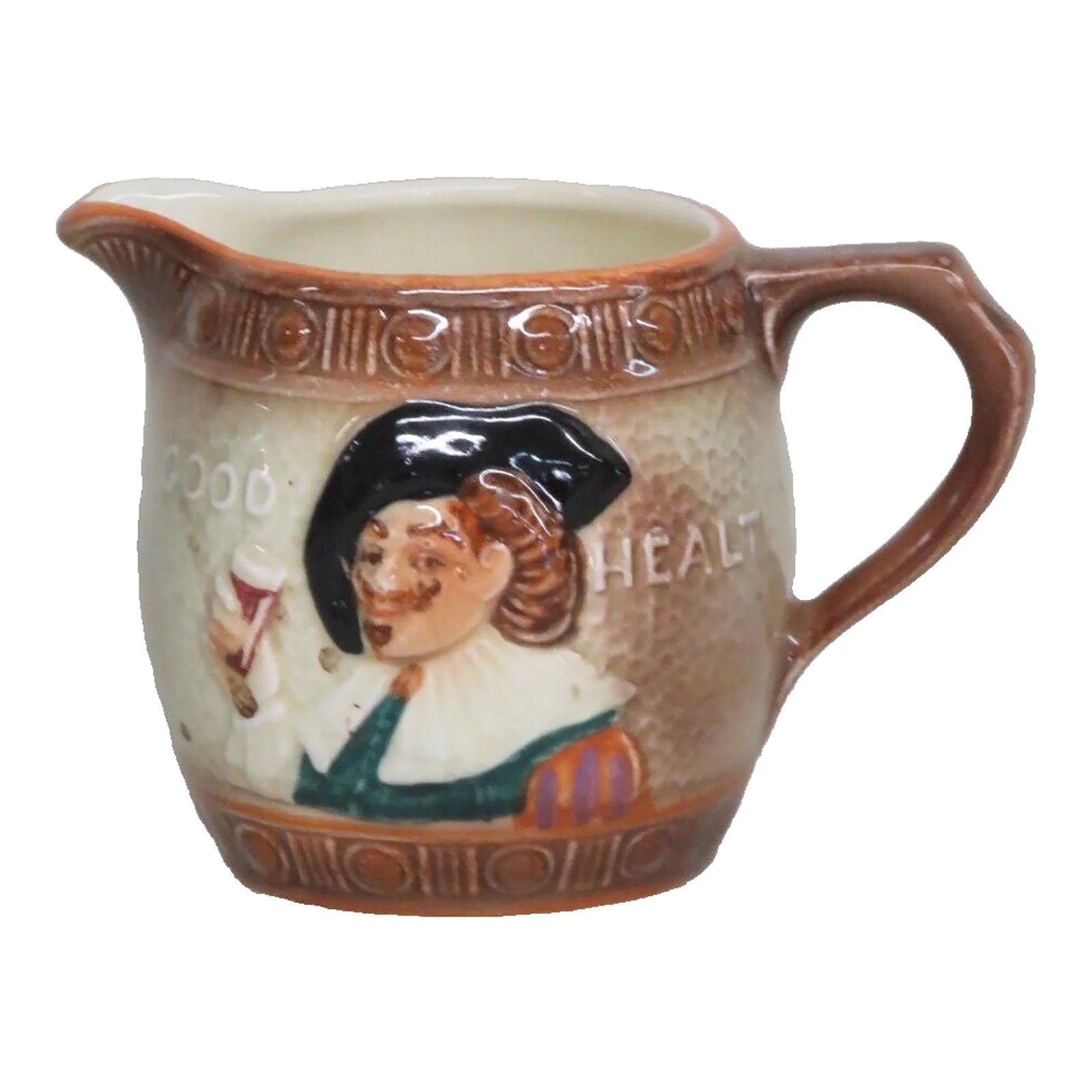 Falcon Ware England 1801 Cavalier Jug Pitcher | Chairish