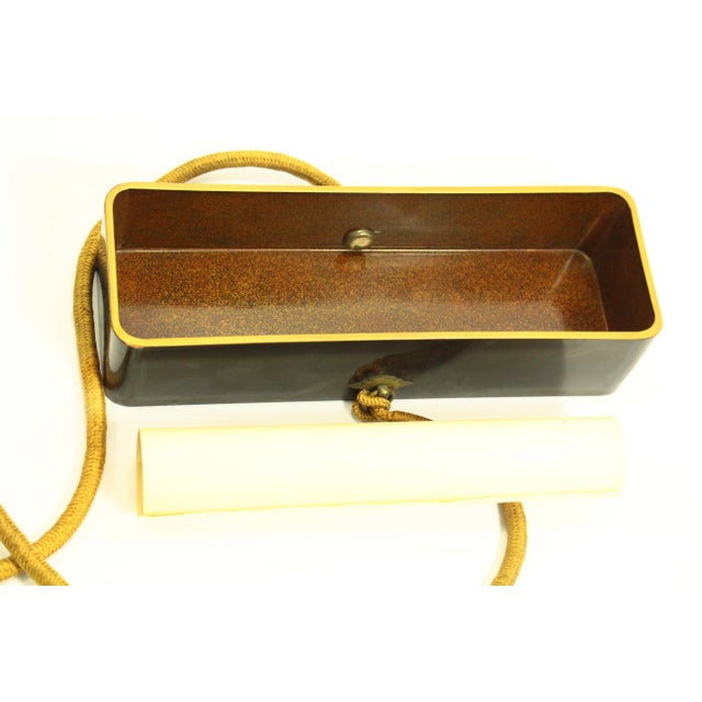 Antique Meiji Presentation Letter Fubako Box in Gilt Lacquer With ...