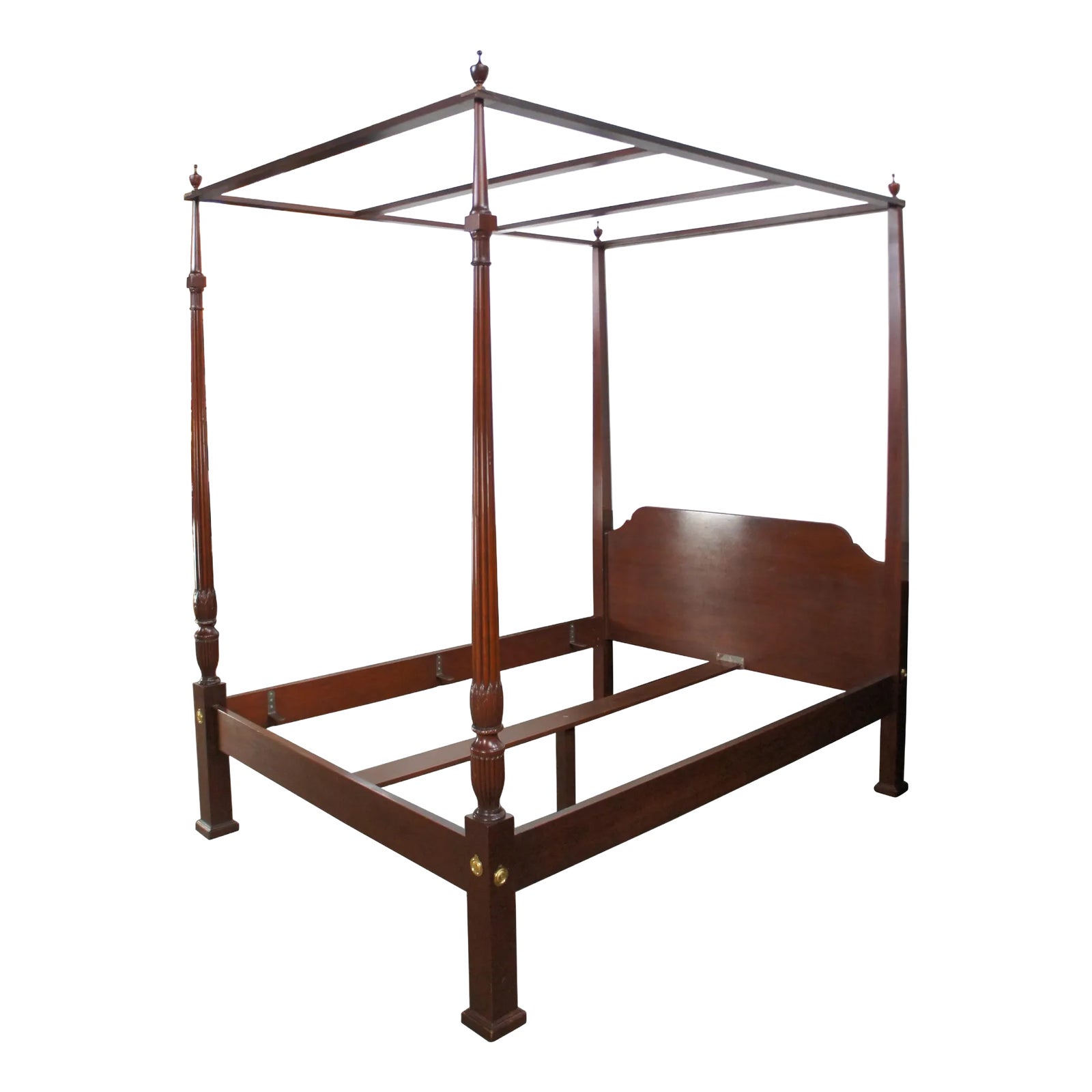 Baker Furniture Colonial Williamsburg Mahogany Queen Size 4 Poster ...