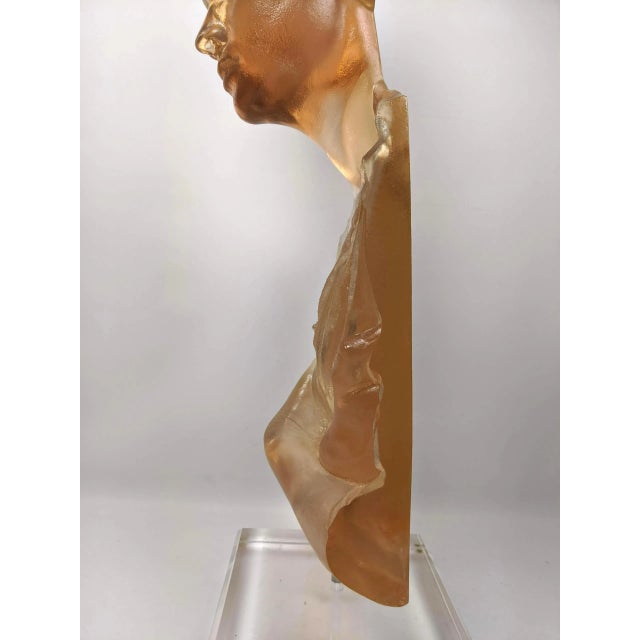 Marc Sijan, Marc Sijan Hyper Realist Contemporary Cast Acrylic Resin Sculpture Portrait Bust ...