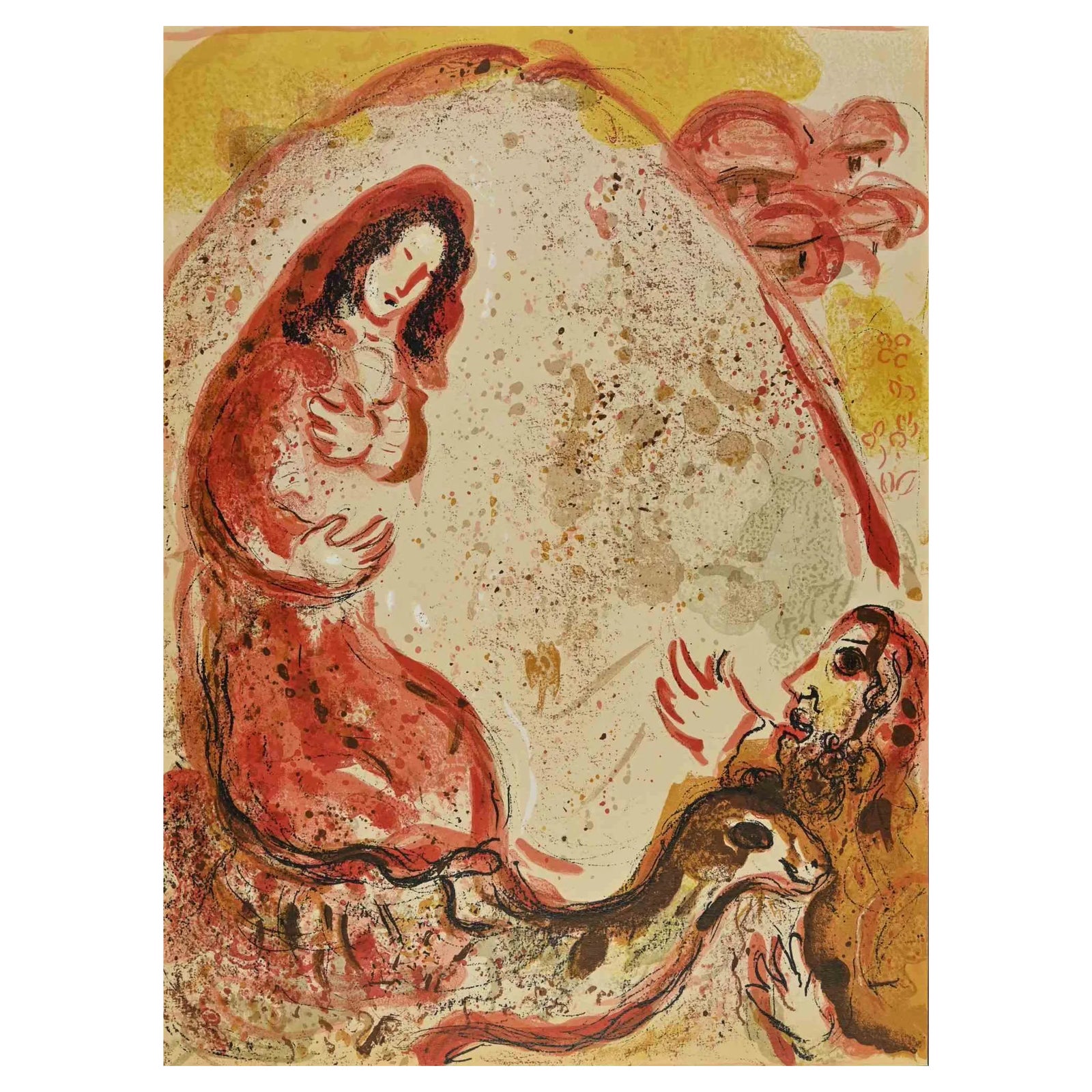Marc Chagall, Rachel Hides her Father's Housold Gods, Lithograph, 1960 ...