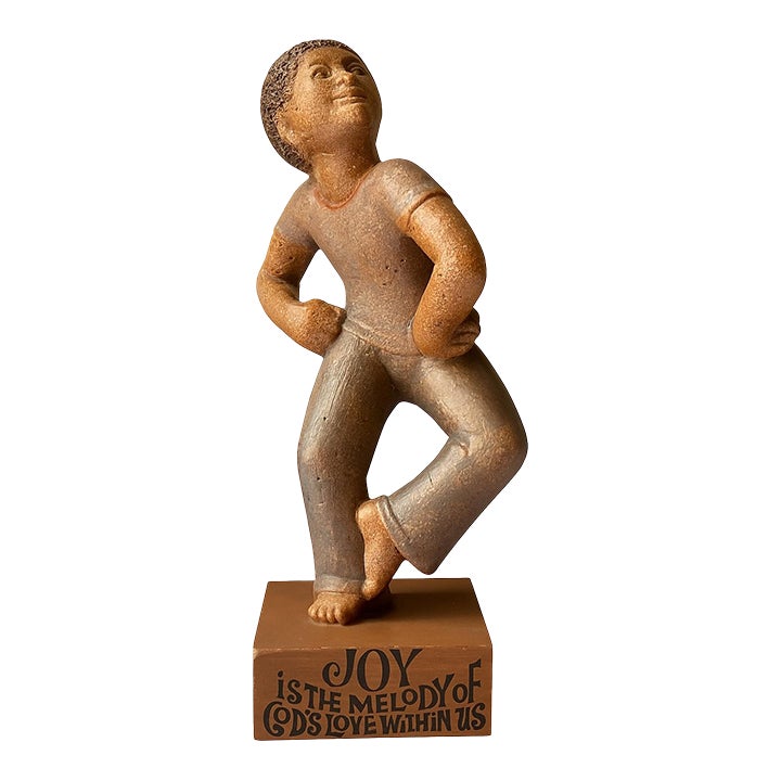 Vintage Noel Osheroff Sculpture – “Joy Is the Melody of God’s Love ...