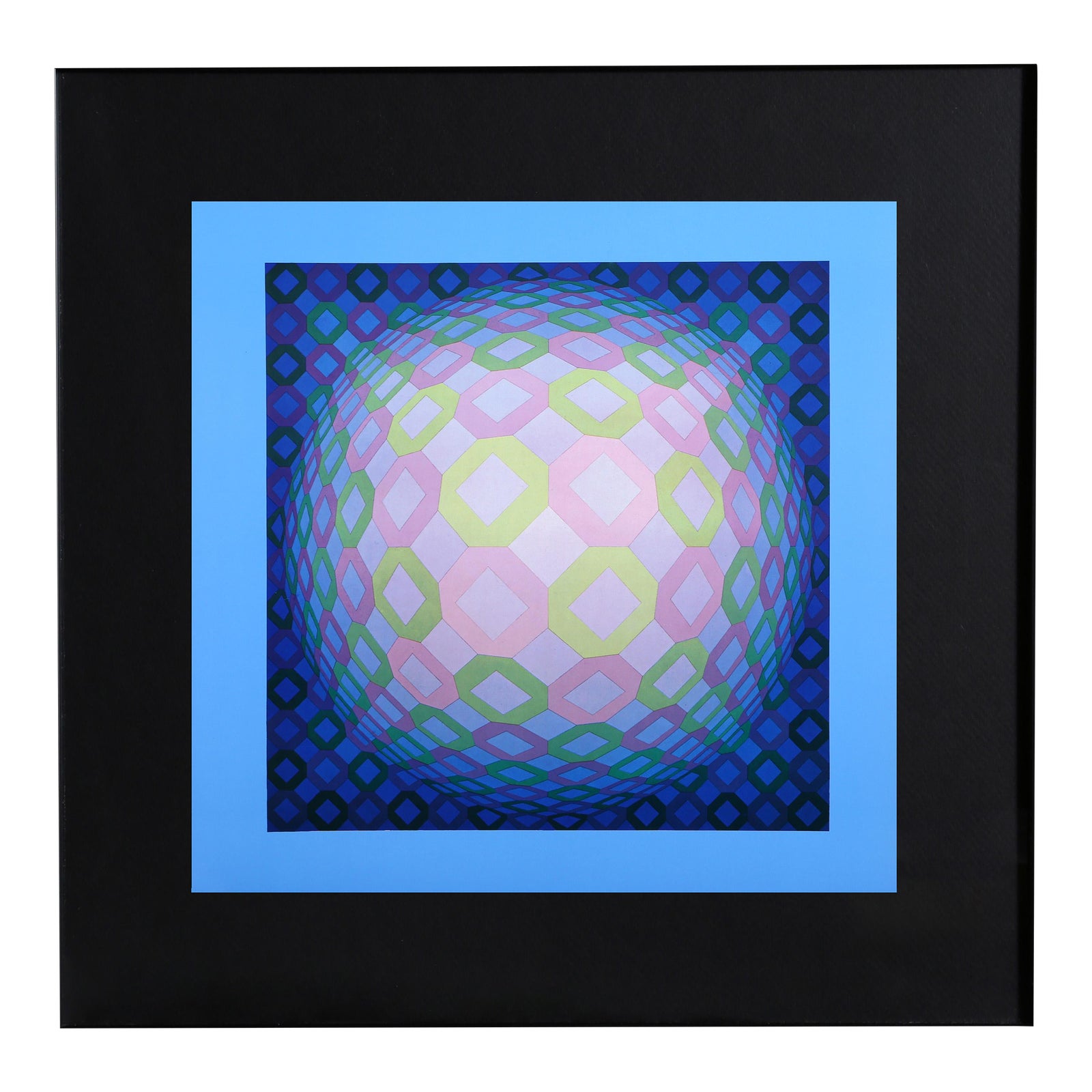Victor Vasarely, Okta Pos, Offset Lithograph | Chairish