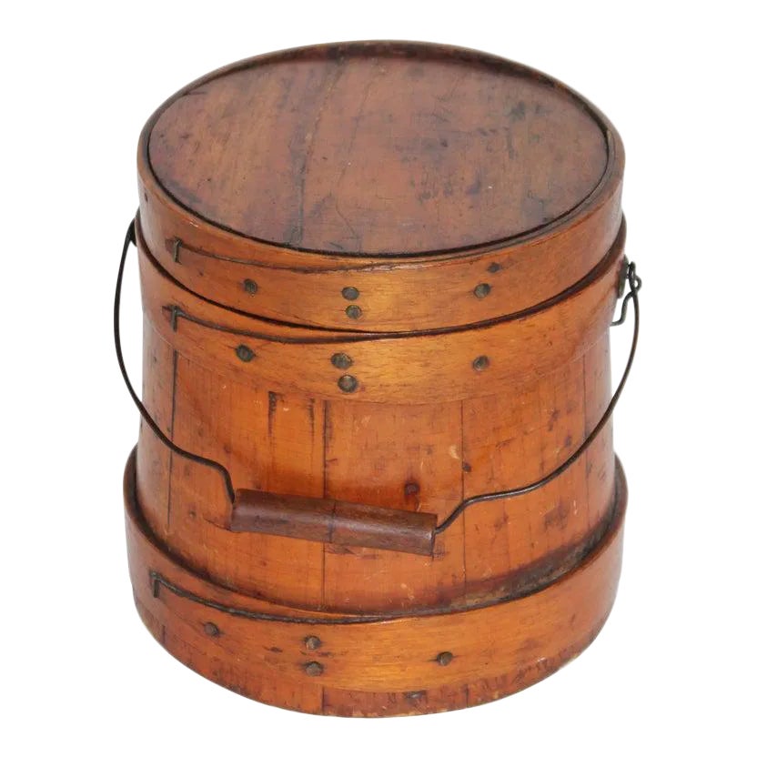 19th Century Shaker Style Sugar Bucket From New England | Chairish