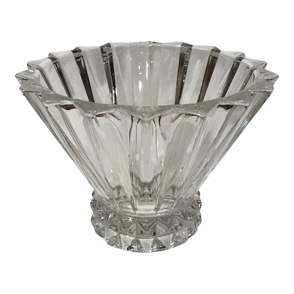 1990s Rosenthal Crystal Glass Blossom Pattern Bowl, Made in Germany ...