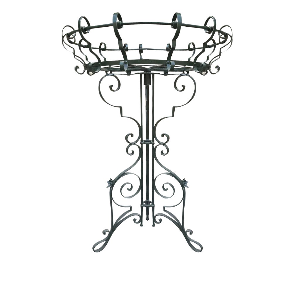French Plant Stand in Iron, 1890 | Chairish