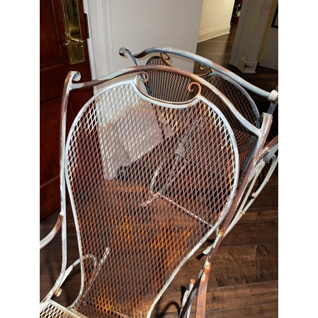 Vintage Mid Century Woodard Style Iron Rocking Chairs, a Pair | Chairish