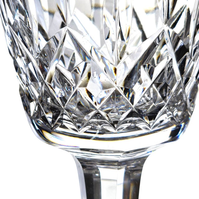 Waterford Lismore Cut Lead Crystal Claret Wine Glasses Pair Chairish