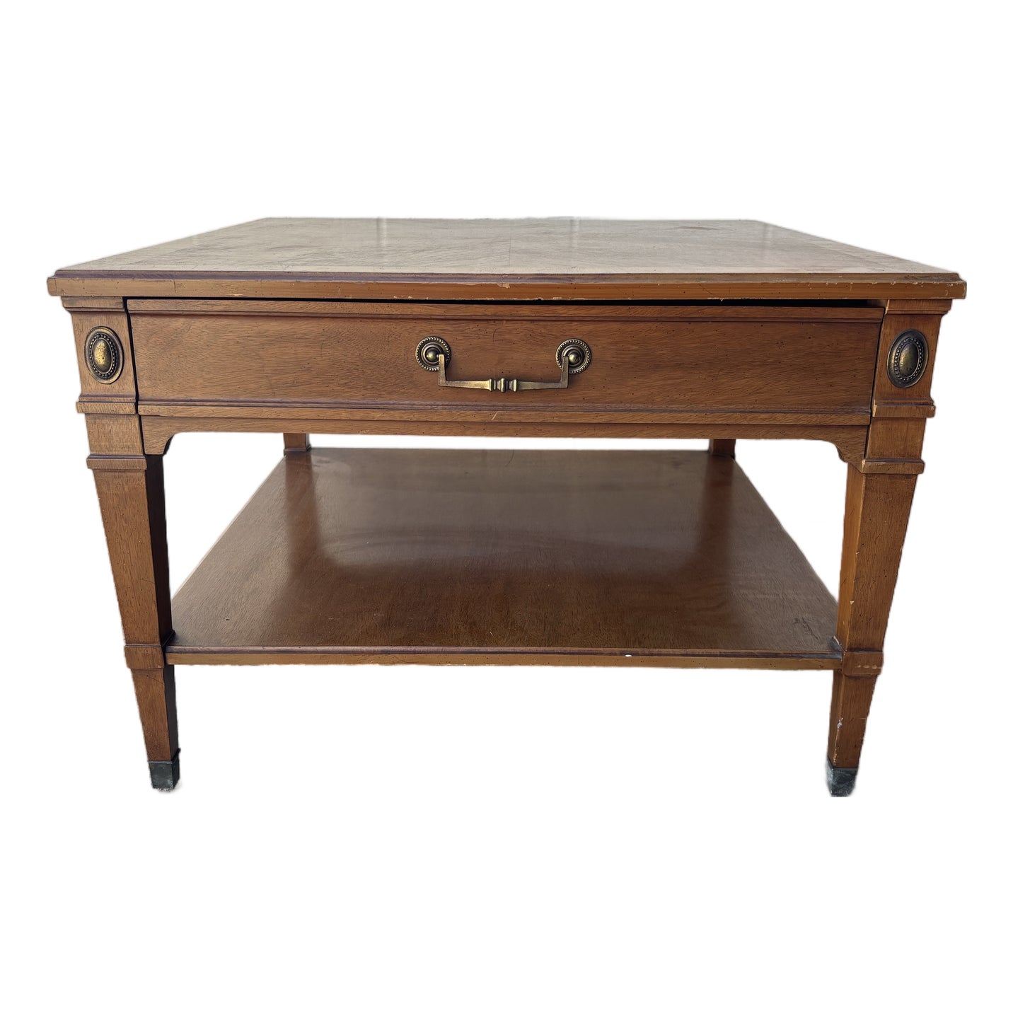 Mid-Century Modern Side End Lamp Table by Heritage | Chairish