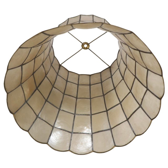 Vintage Capiz Shell Lamp Shade | Chairish