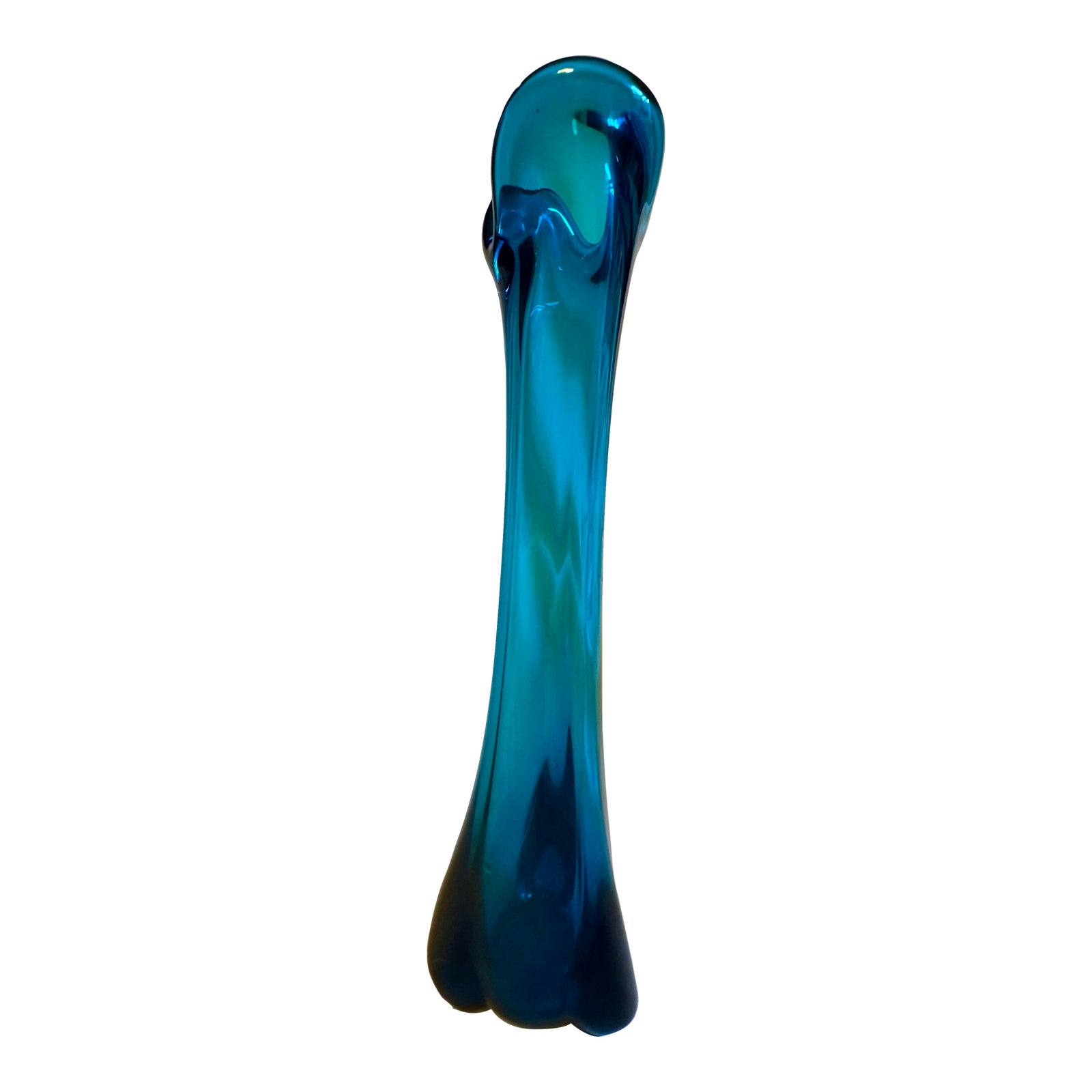 Vintage Mid-Century Modern Swung Viking Vase, Three Foil | Chairish