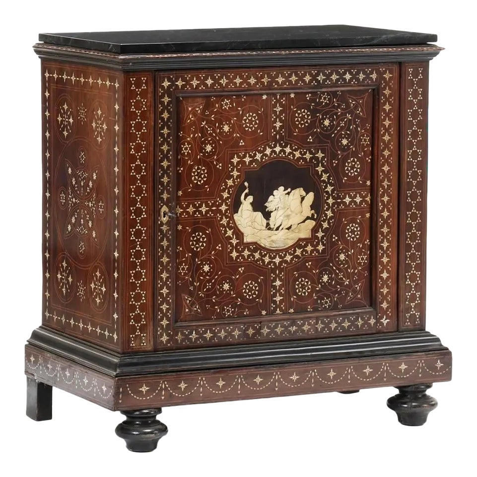 Magnificent 19th Century Italian Grand Tour Rosewood & Bone Inlaid ...