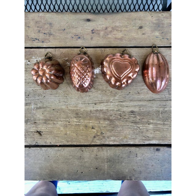 1960s Copper Mini Molds - Set of 4 | Chairish