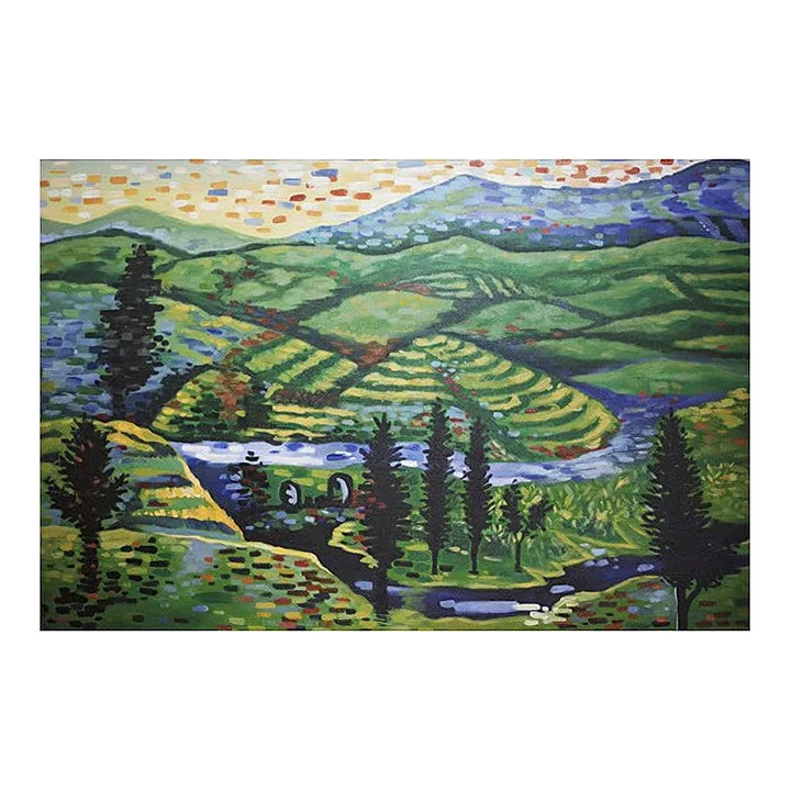Landscape Painting on Canvas, 2000s | Chairish