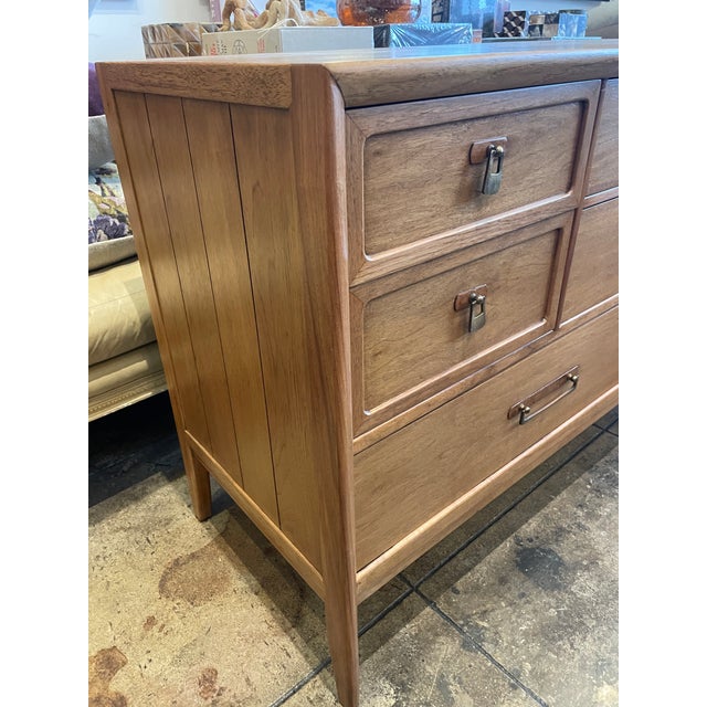 MCM Drexel 8 Drawer Pecan Dresser/Credenza by Drexel - Newly Refinished ...