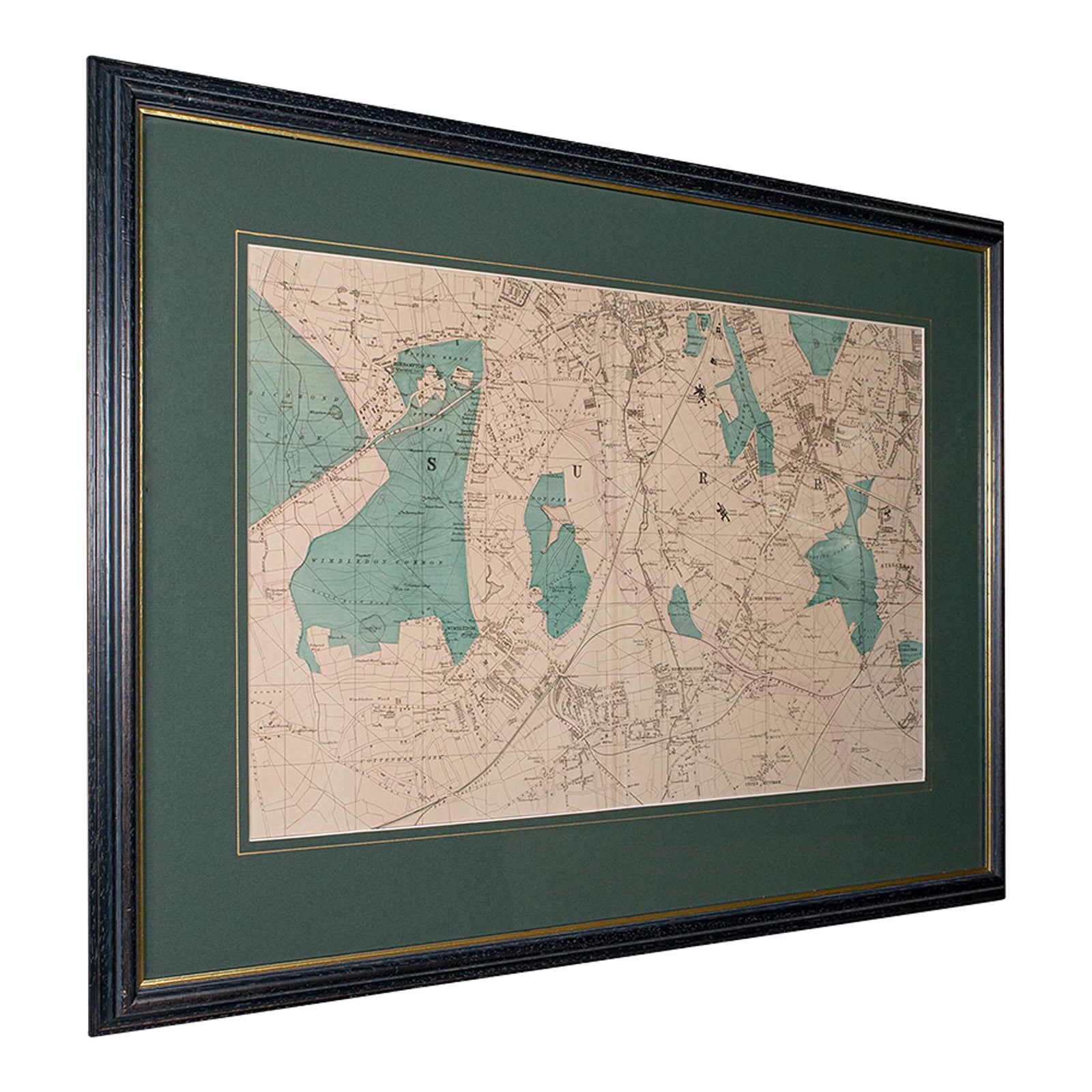 1885's Large Antique Wimbledon Map | Chairish