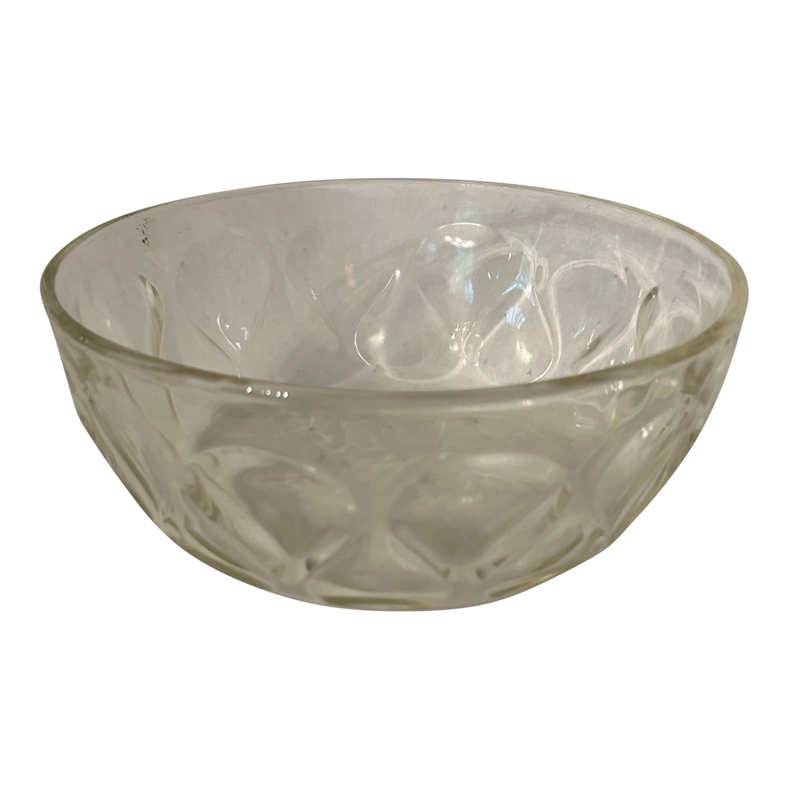 Vintage/Classic Pyrex Clear Glass Mixing Bowl With Teardrop Pattern ...