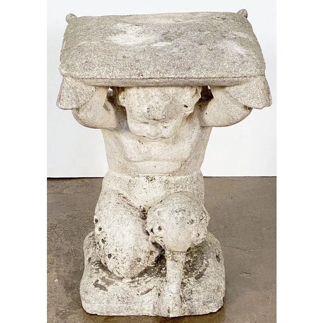 Italian Putti or Cherub Garden Stools of Composition Stone - Four ...