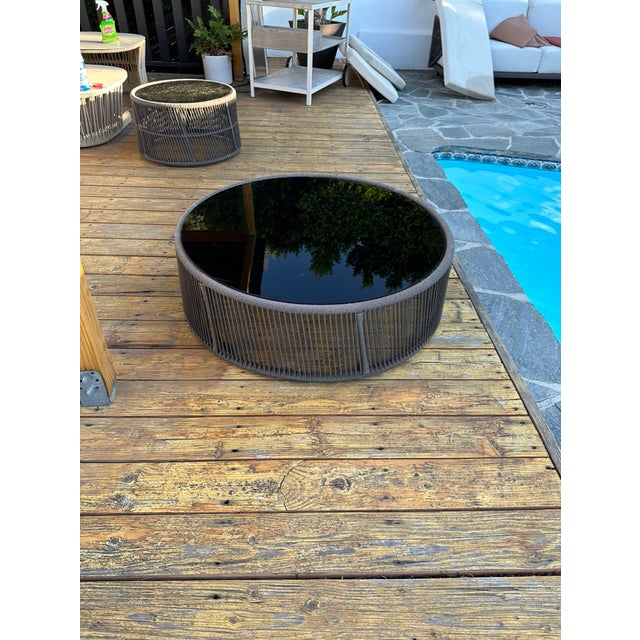 Danao Living Outdoor Cuff Side Table and Coffee Table, 2 Pieces | Chairish