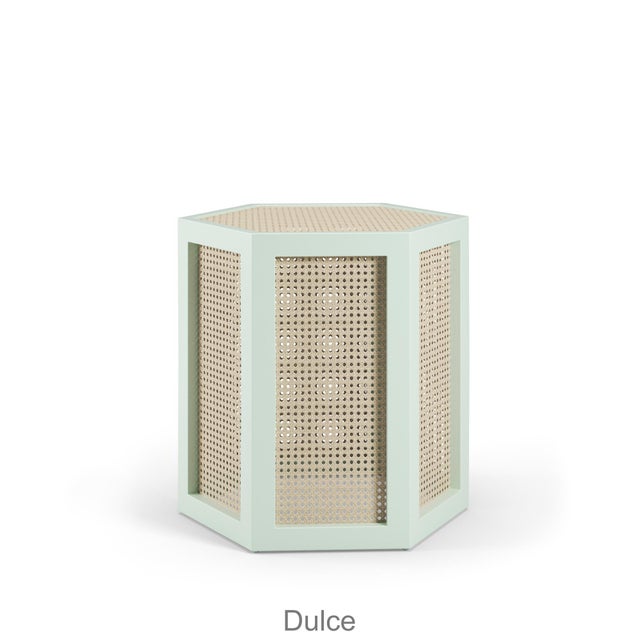 Dulce Stool - Turquoise Mist | Chairish