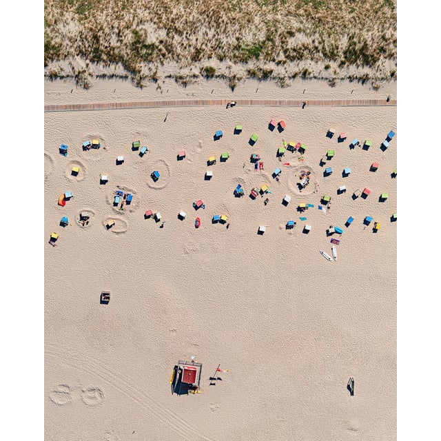 "EFI_Beachchairs_010" Contemporary Aerial View Limited Edition Photograph by Bernhard Lang ...