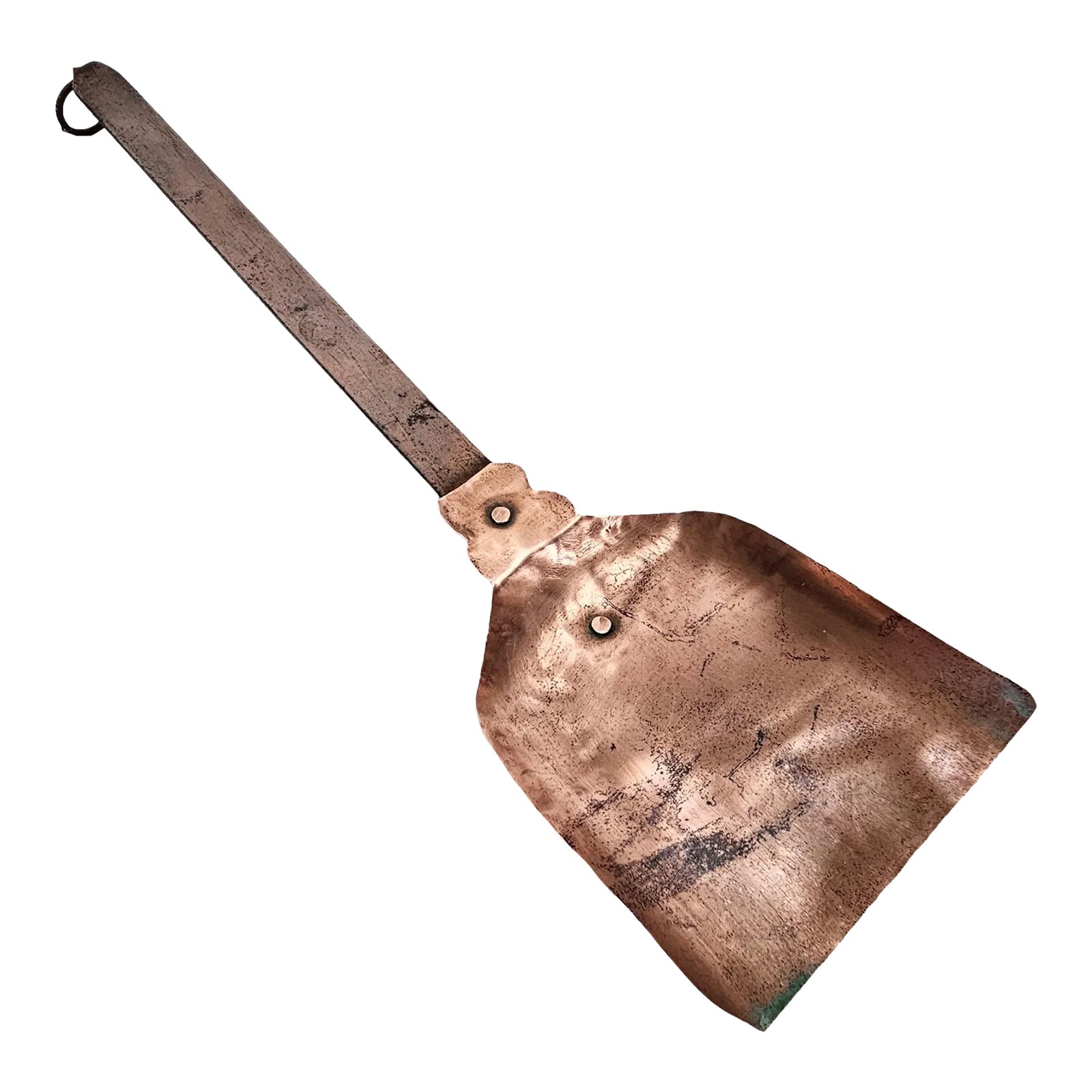 Steel Copper Spatula Ring on Handle | Chairish