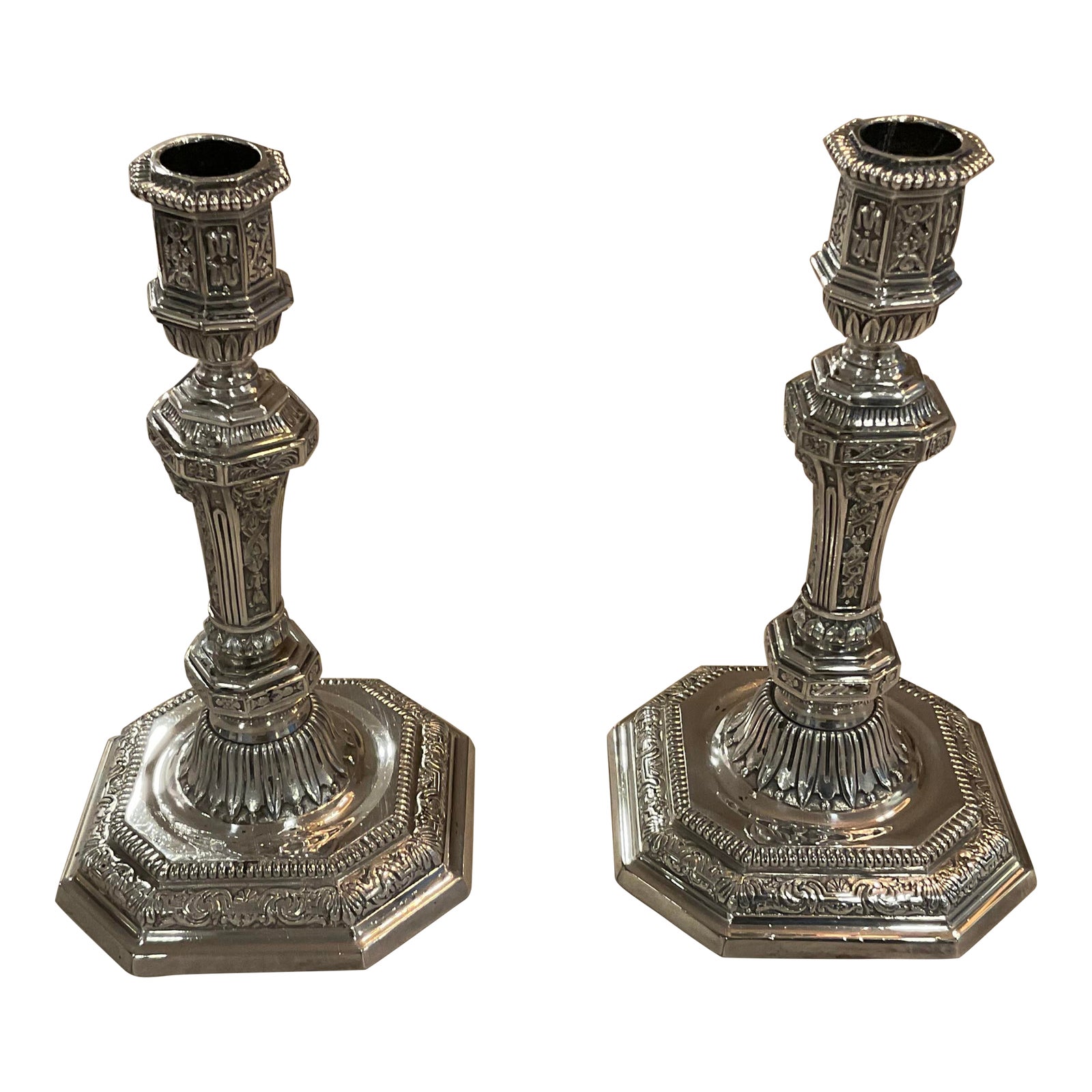 Vintage Christofle Regence St Duperier French Silvered Bronze ...