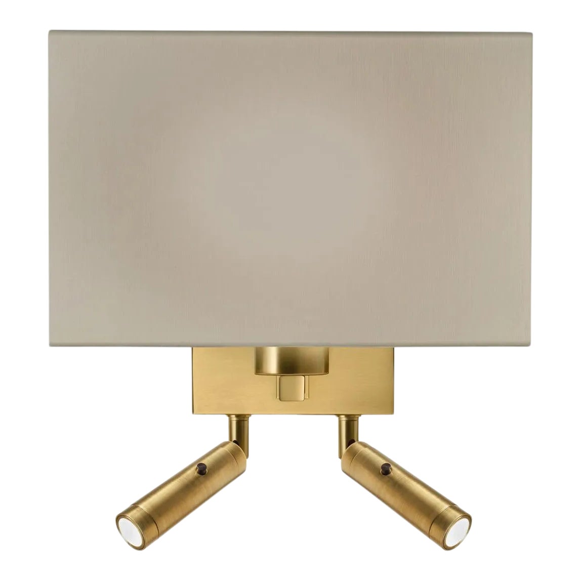 Brushed Brass Led Focus Reading Light With Shade | Chairish