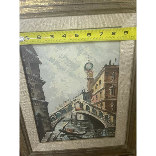 Vintage Signed Antonio DeVity Original Oil Painting of Bridge Over ...