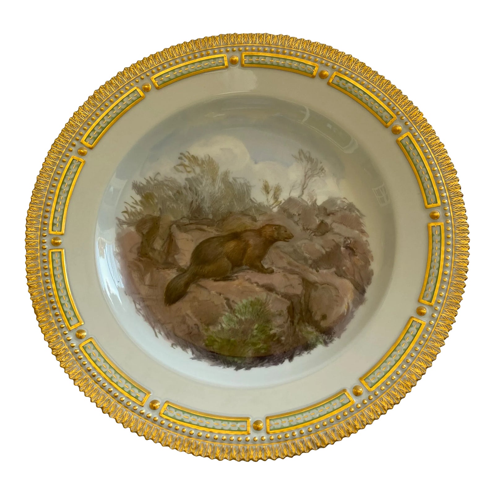 1960s Royal Copenhagen Fauna Danica Dinner Plate | Chairish