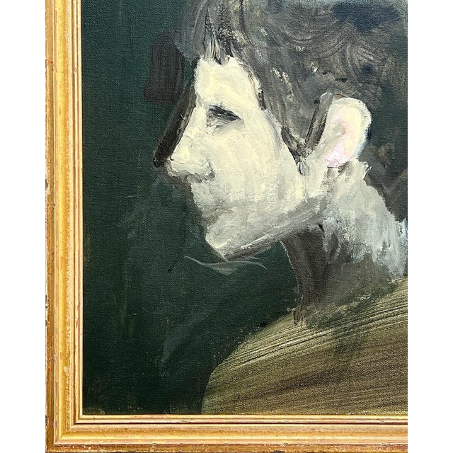 Modern Contemporary Abstract Male Side Profile Portrait Painting ...