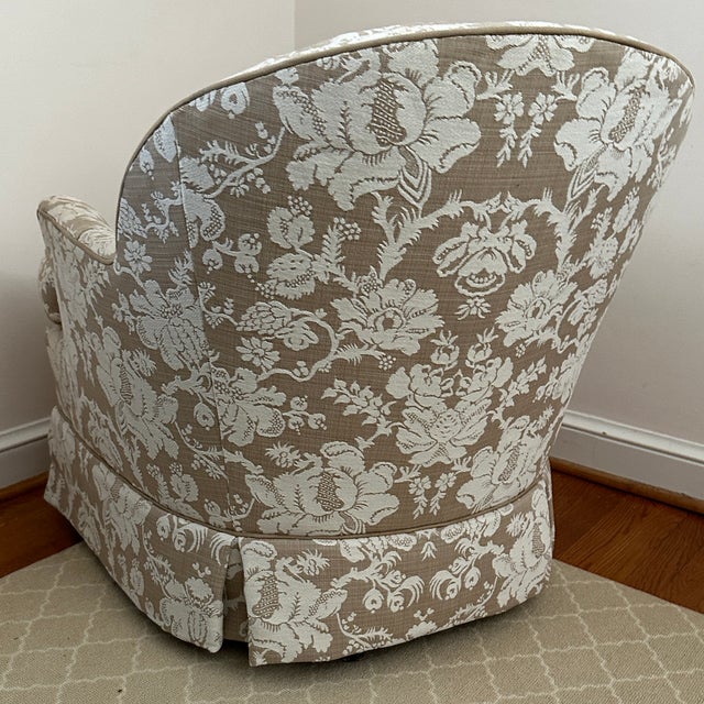 Newly Reupholstered Vintage Swivel Rocker | Chairish