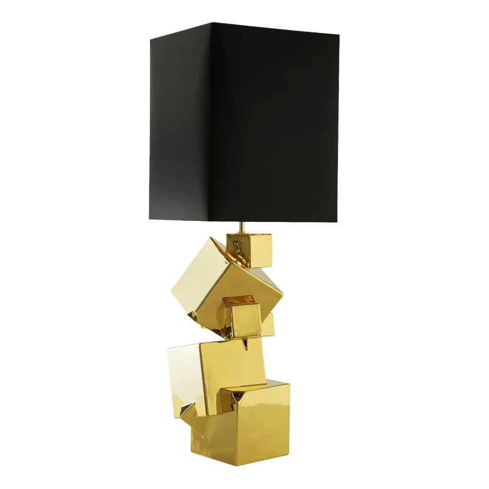 Pyrite Table Lamp by Marioni | Chairish