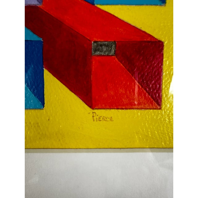 Mid 20th Century Oil Painting on Paper by Eleanor Pierce, Signed ...