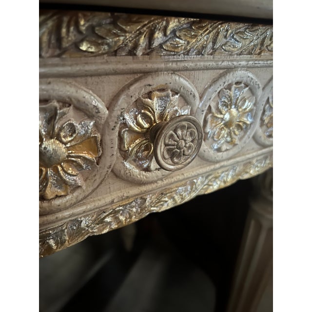 Hooker Louis XVI Style Cream Painted Writing Desk | Chairish