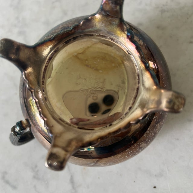 Vintage Oneida Sugar Bowl With Lid & Creamer Set - 3 Pieces | Chairish