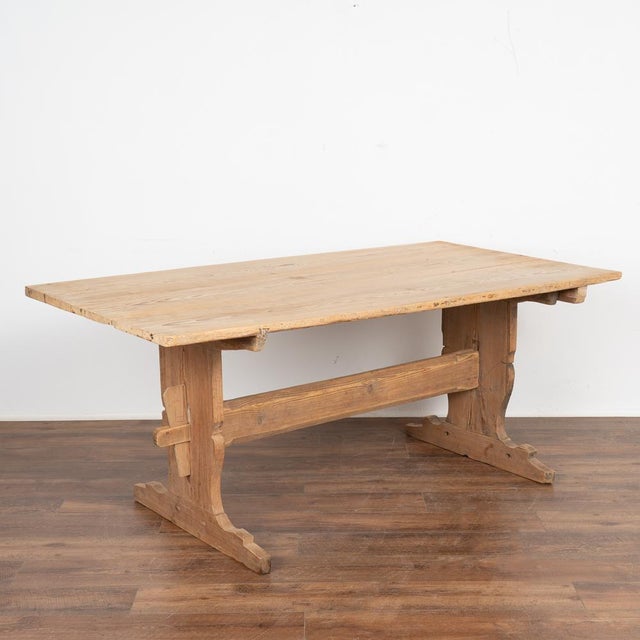 Swedish Pine Farm Table Dining Table, Circa 1820-40 | Chairish