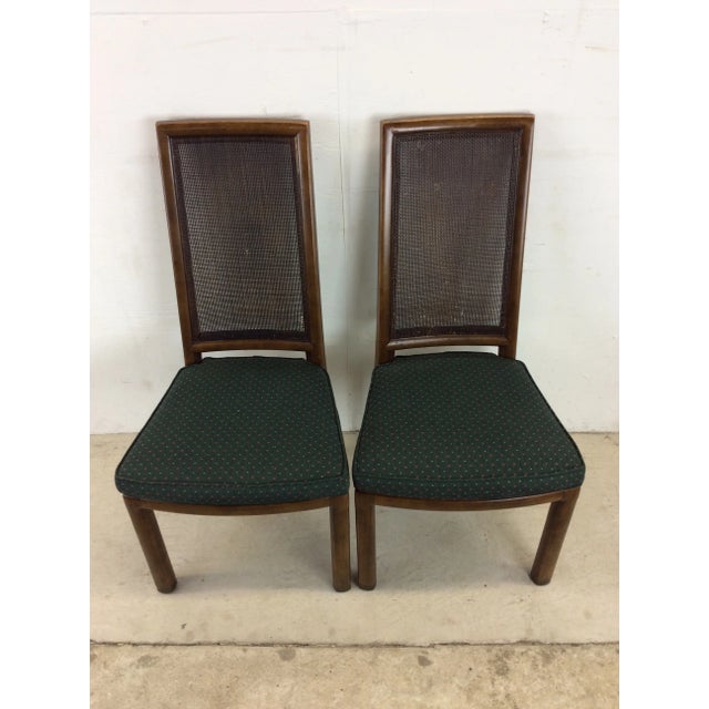 Set of 6 Mid Century Modern Cane Back Dining Chairs | Chairish