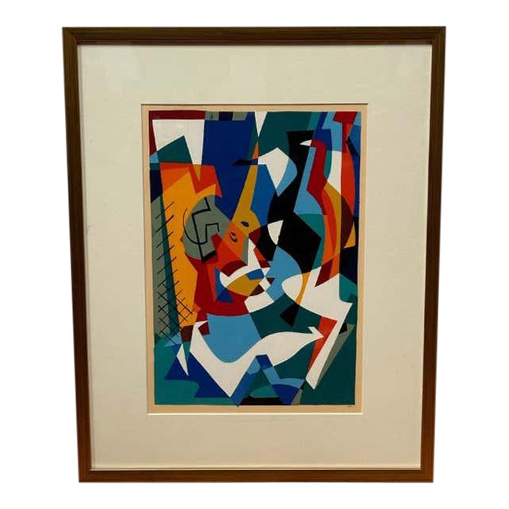 Abstract Lithograph by Richard Proctor | Chairish